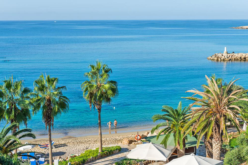 coral beach resort sandy beach